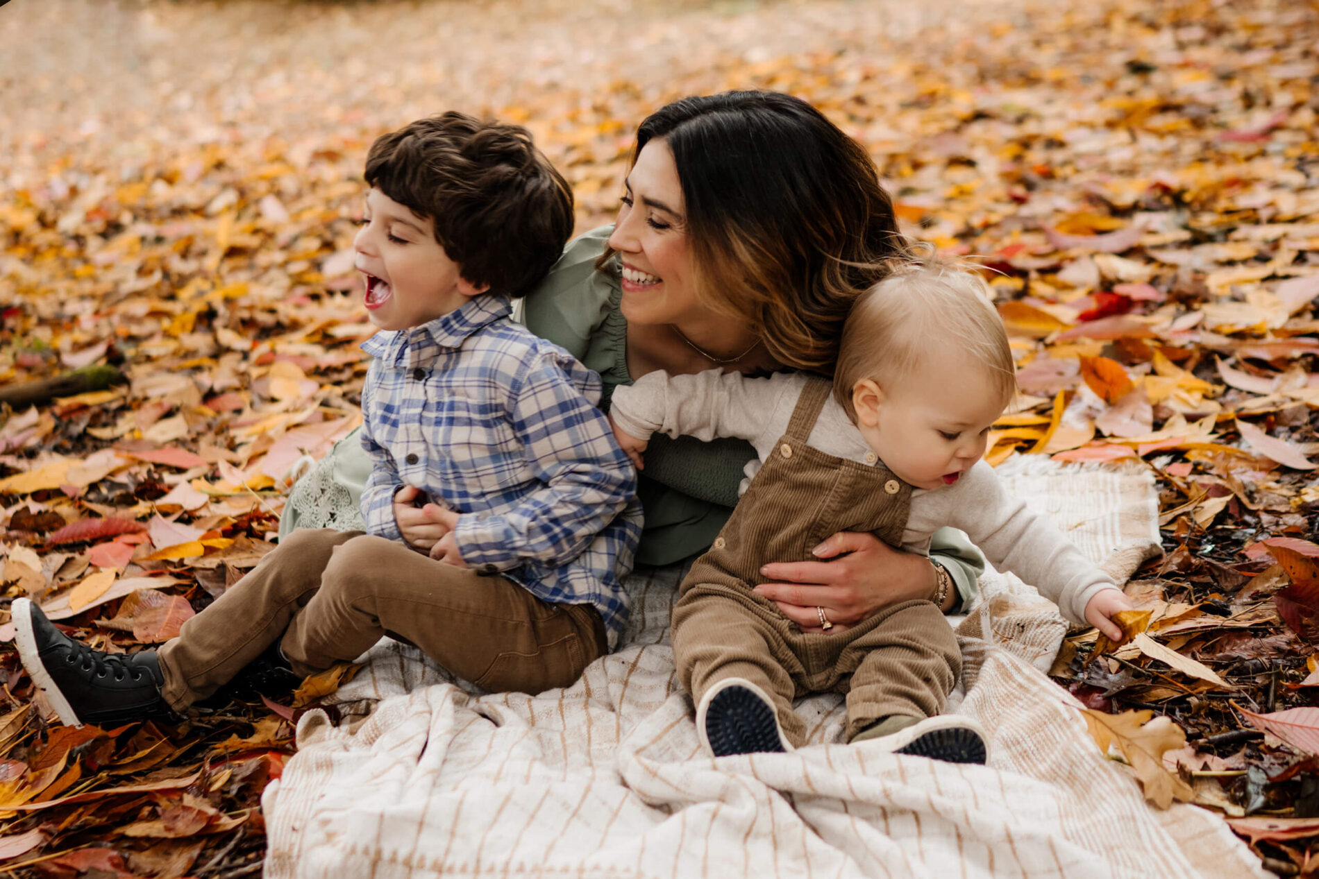 Stunning Seattle Fall Foliage Family Photography Sessions